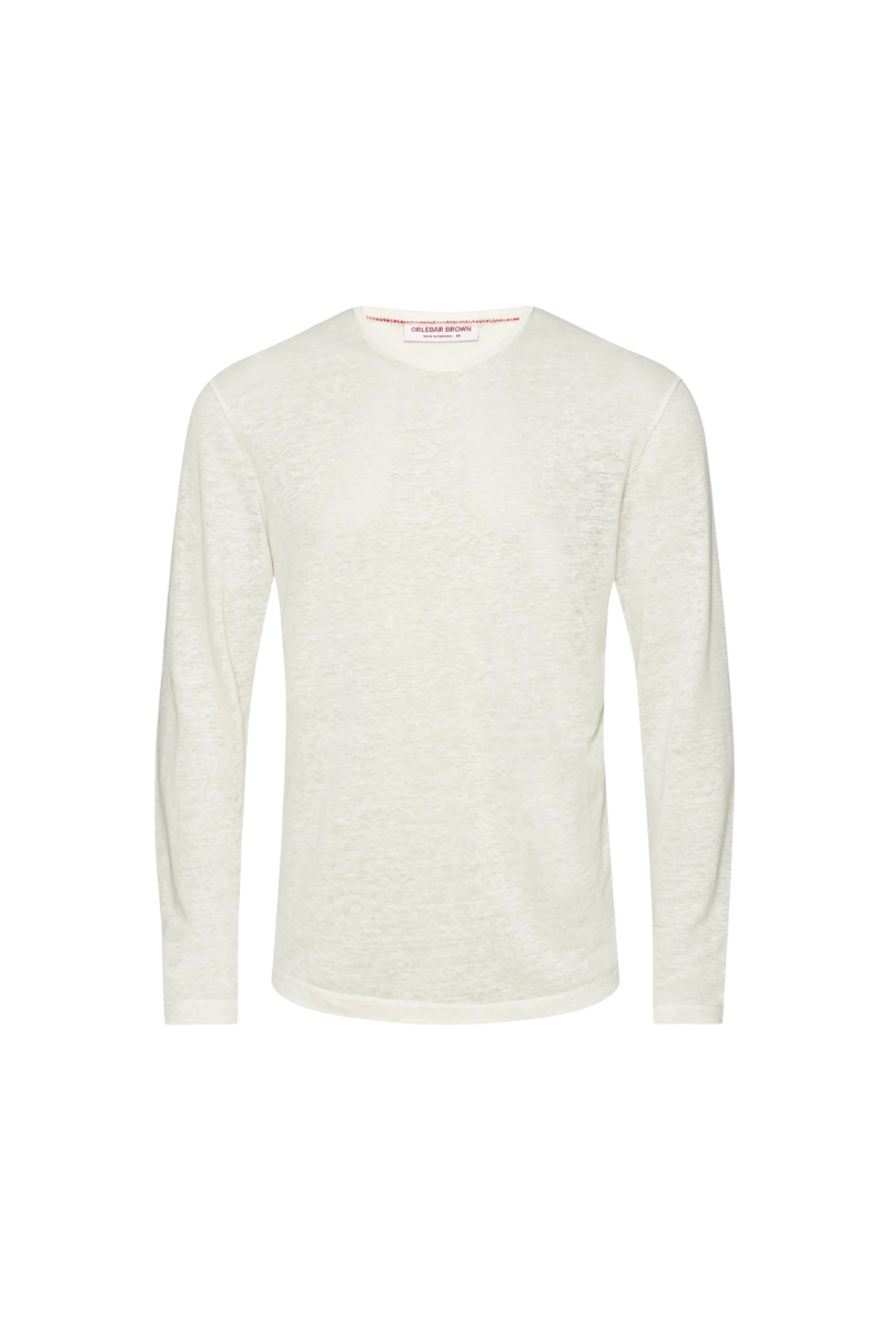 Orlebar Brown OB CLASSIC TEE LS CHAIN STITCH-277135-SEA MIST