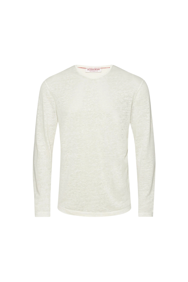 Orlebar Brown OB CLASSIC TEE LS CHAIN STITCH-277135-SEA MIST