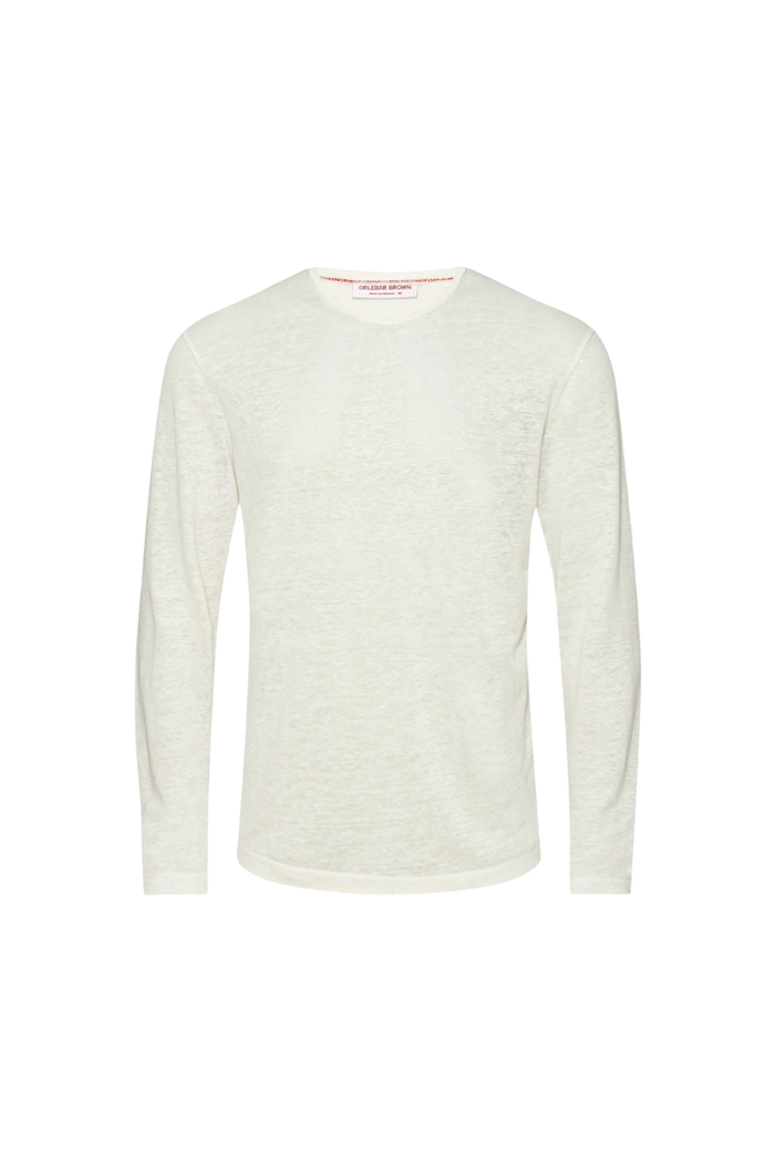 Orlebar Brown OB CLASSIC TEE LS CHAIN STITCH-277135-SEA MIST