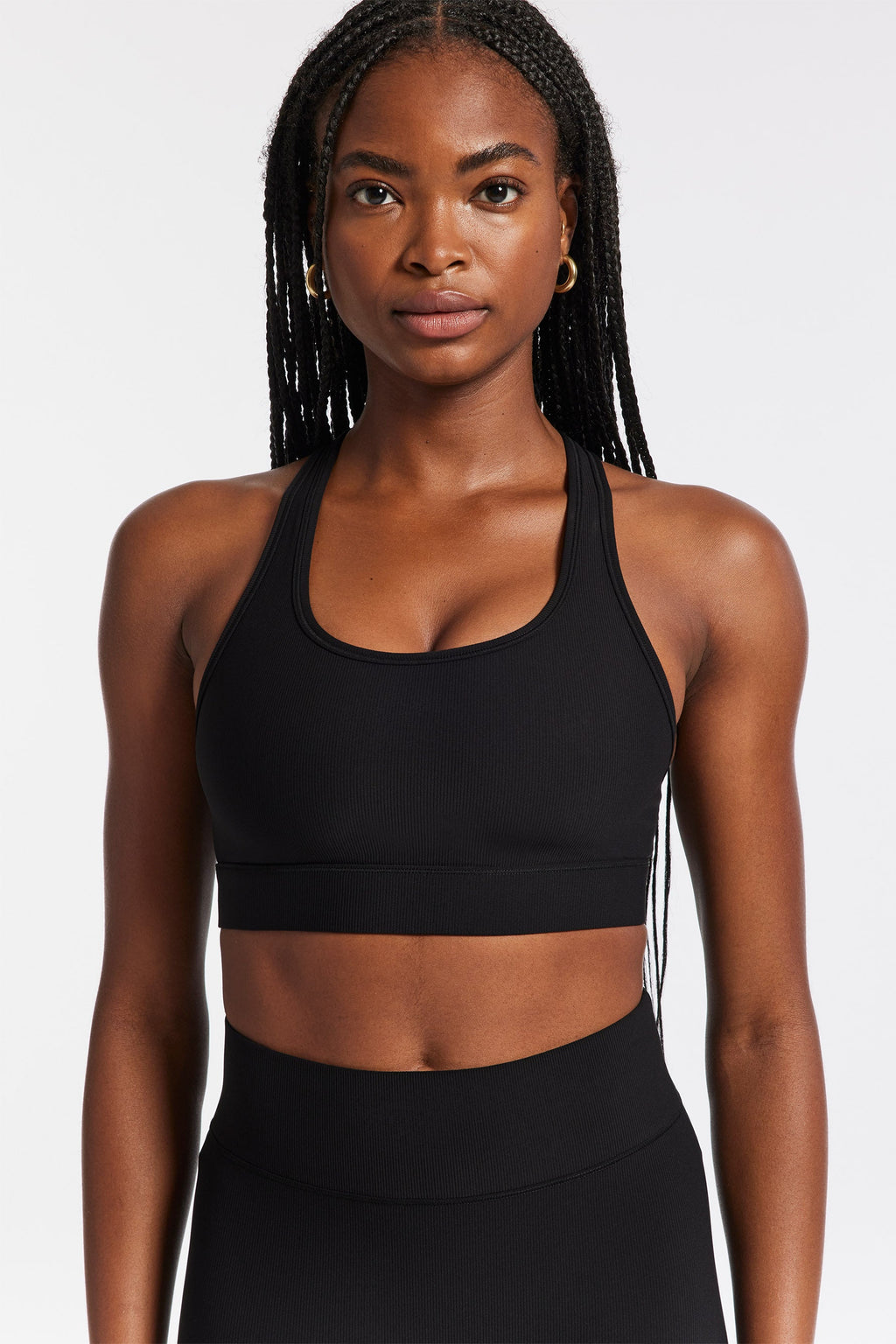 BANDIER Center Stage Rib Bra - Black
